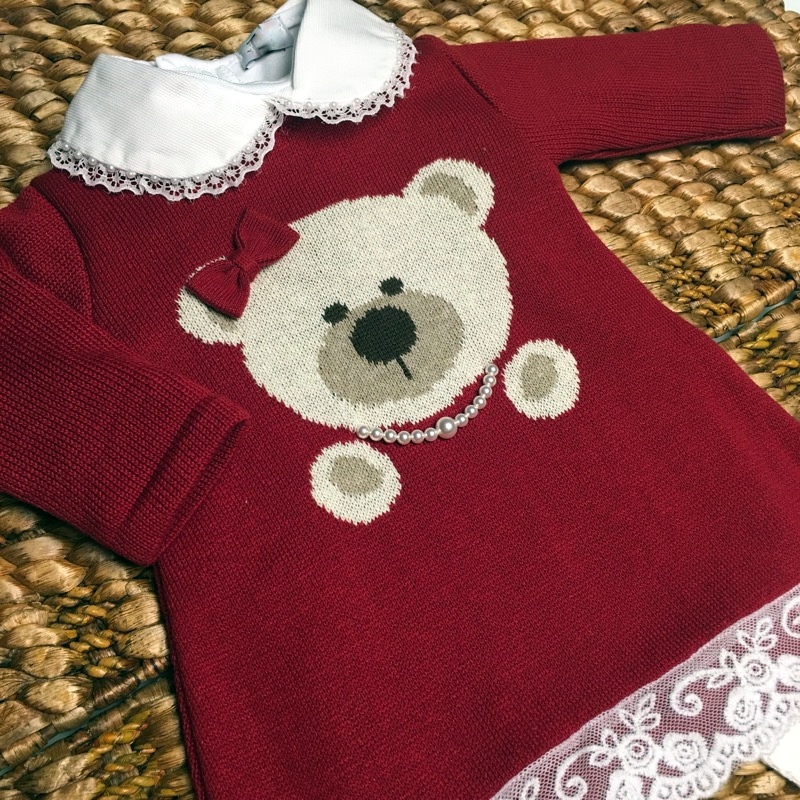 Vestido e Calça Ursa Red para Bebê | Laleblu